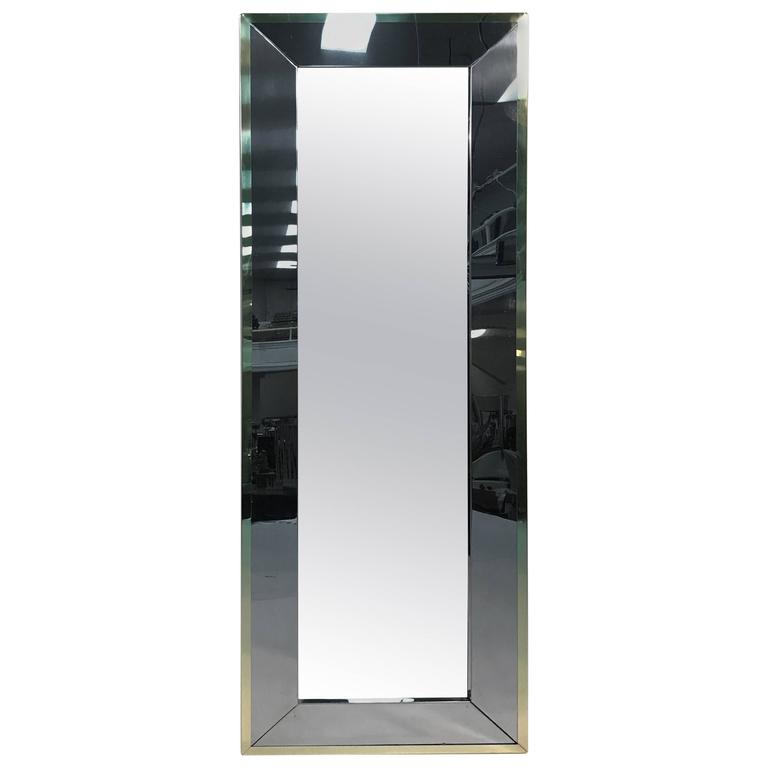 chrome rectangular mirror
