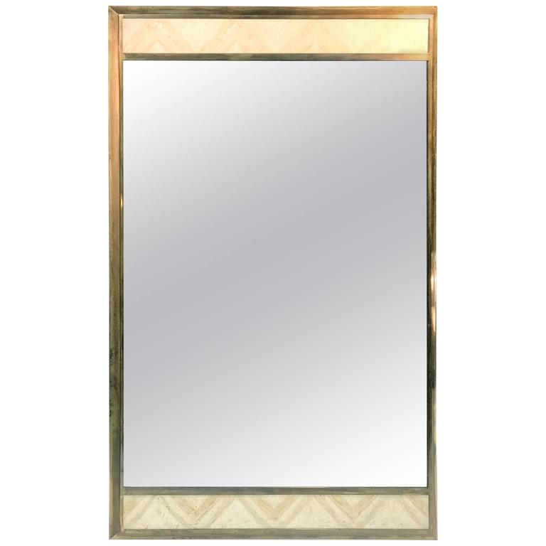 travertine wall mirror