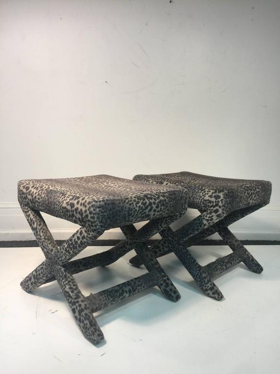 leopard print stool
